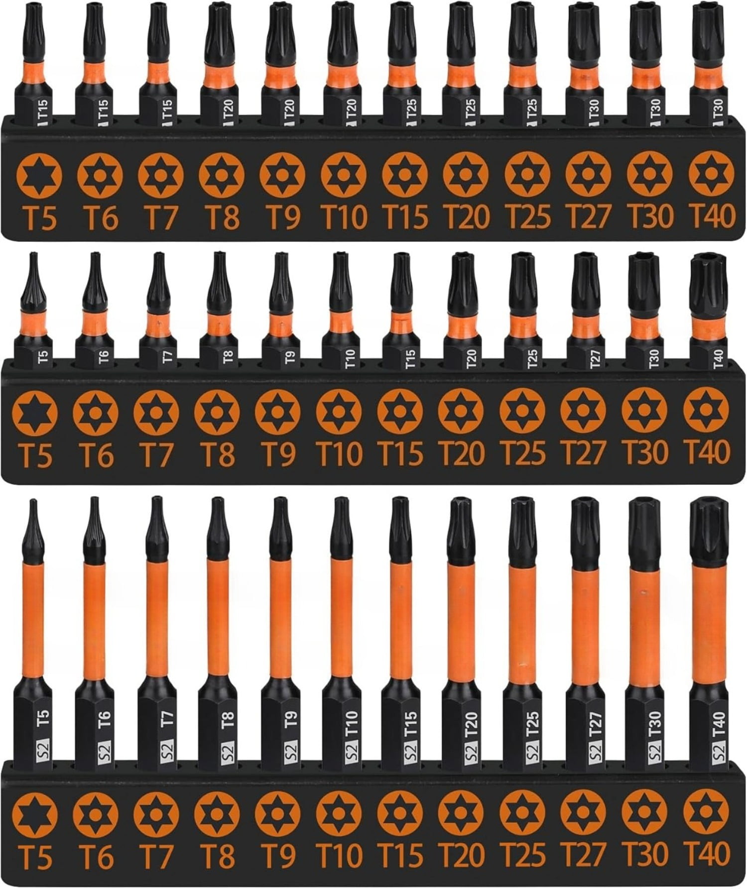 Bit Set, 36pcs Security Torx Bit Set,Tamper Proof Star Bits (T5-T40 ...
