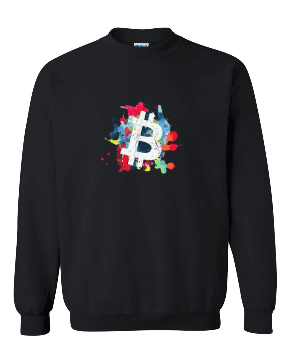 Bitcoin Abstract Concept Art with Modern Crypto Style Design Sweatshirt ...