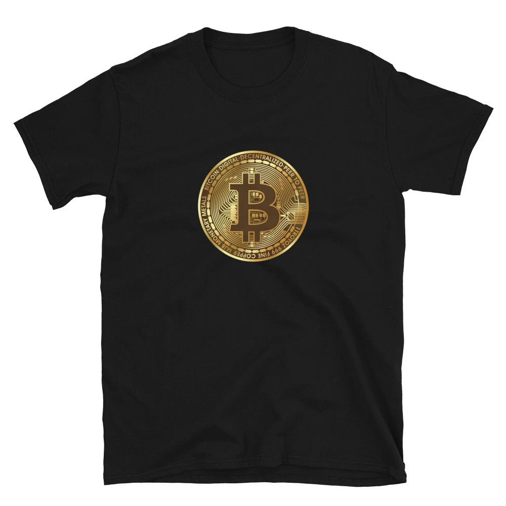 Bitcoin BTC Gold T-shirt crypto trader gift tee | eBay - Walmart.com