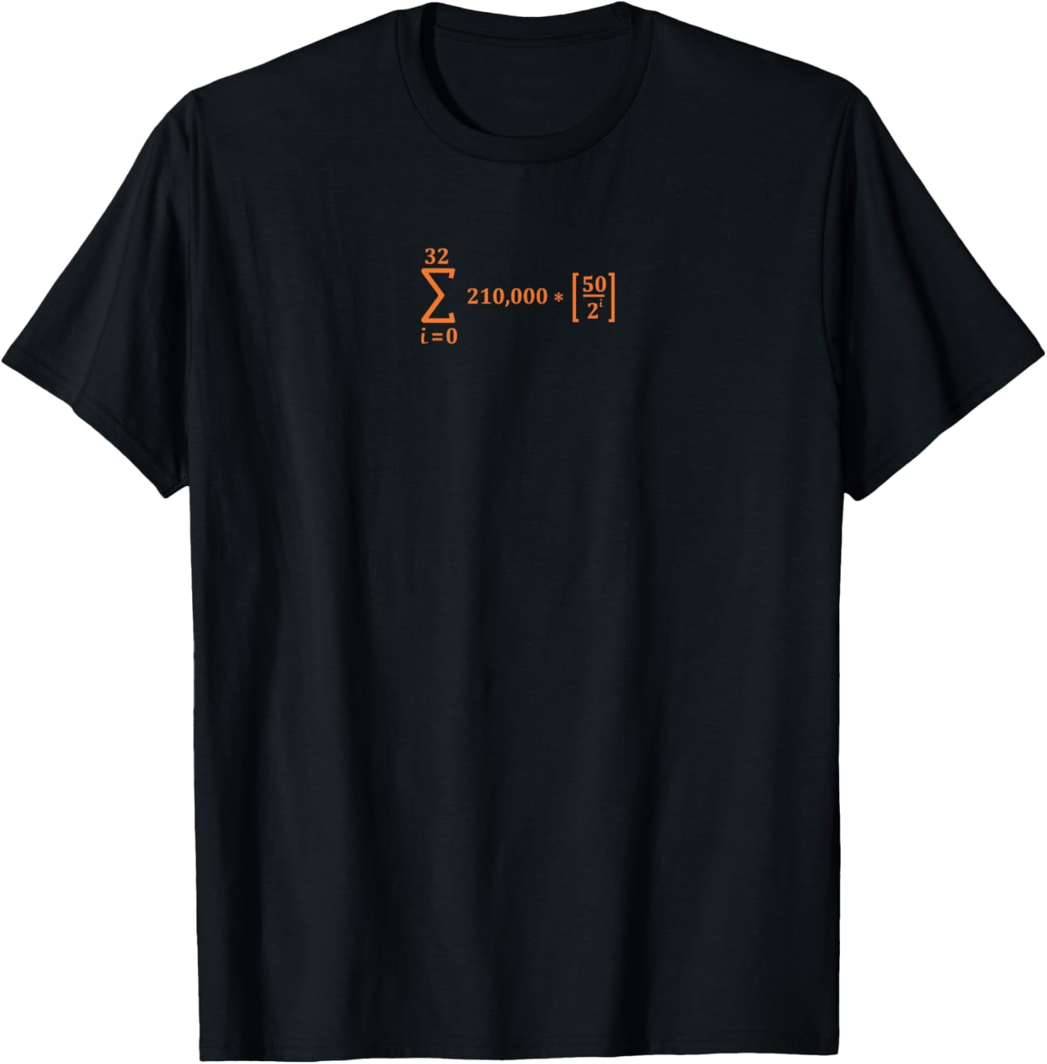 Bitcoin Halving Equation Satoshi Crypto Gifts Bitcoin Lover T-Shirt ...
