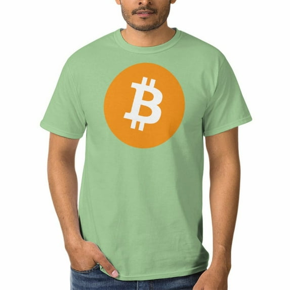 Bitcoin Logo T-Shirts for Men, Casual Crew Neck Tee Shirts, Unisex ...