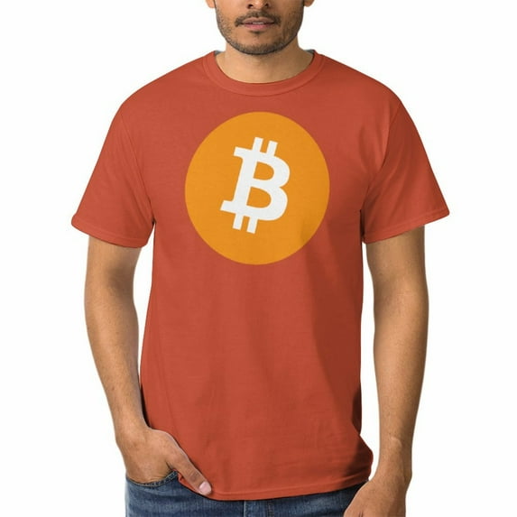 Bitcoin Logo T-Shirts for Men, Casual Crew Neck Tee Shirts, Unisex ...