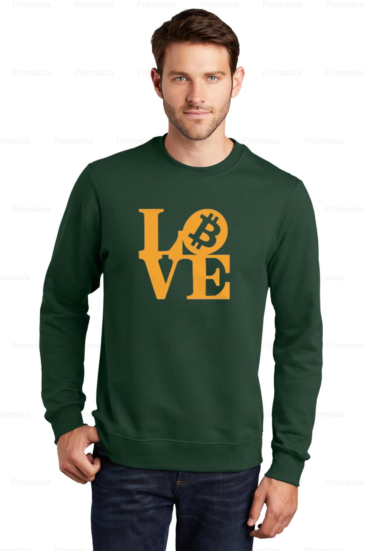 Bitcoin Love Crypto Investor Sweatshirt Digital Currency Graphic ...