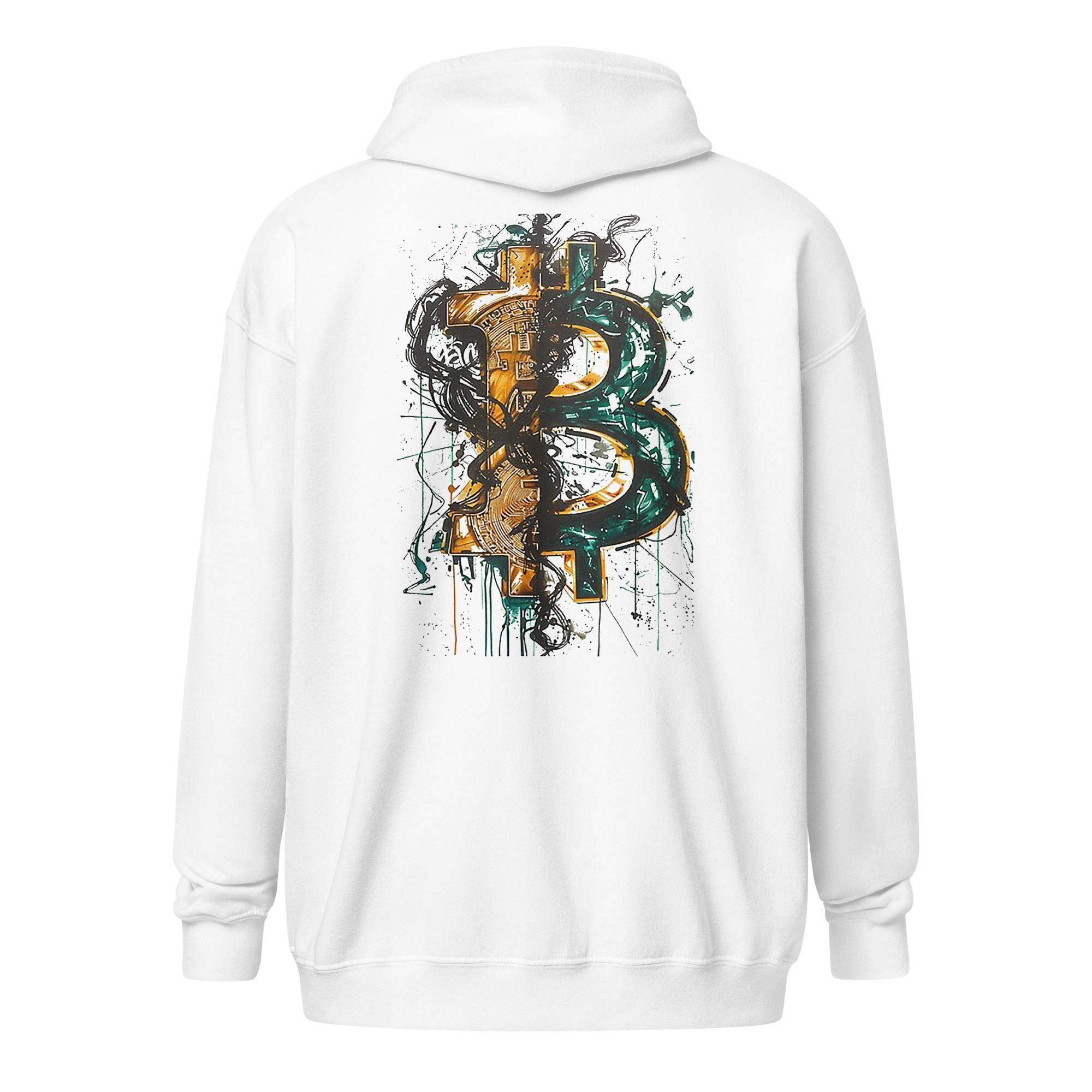 Bitcoin Roots Zip Up Hoodie - Walmart.com