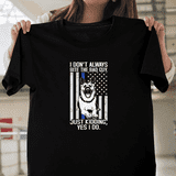 Bite Bad Guy Shirt K9 Dog Flag Humor Police Support Funny Unisex T ...