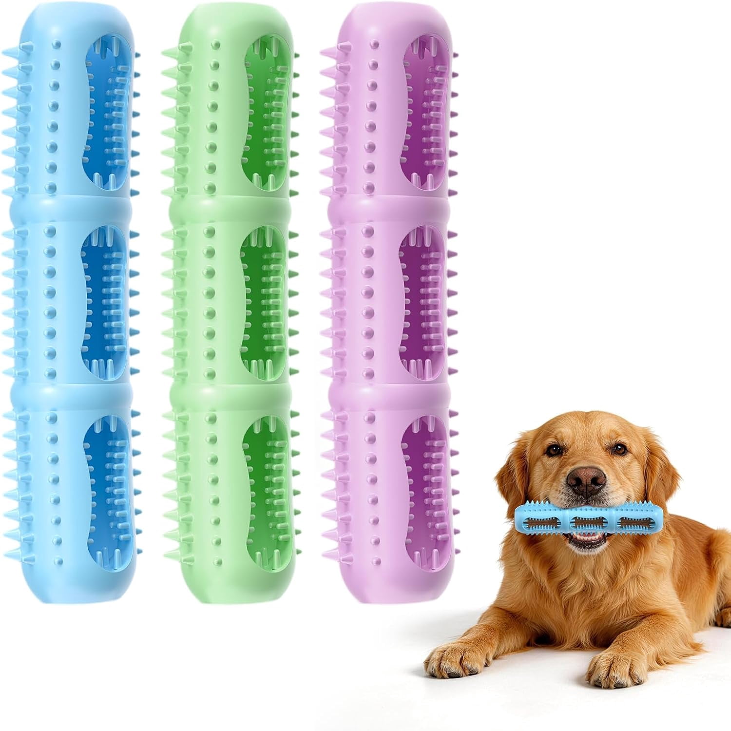 Bite and Brush Chew Toys for Small and Medium Breeds，Dogs Dental Chew ...