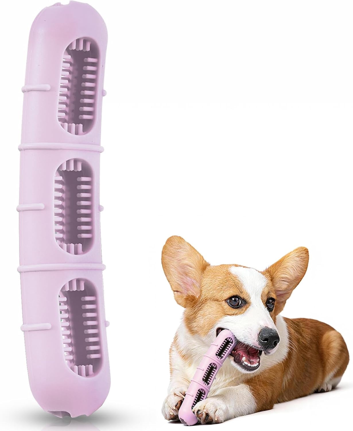 Bite and Brush Dog Chew Toy - Puppy Chew Toy with Bristles for Teeth ...