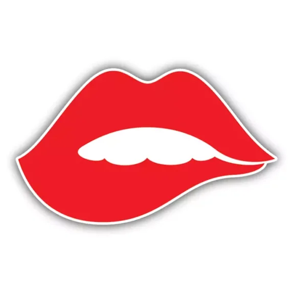 Bite Lips Car Sticker Phone Decal Water Bottle Stickers Car Decals ...