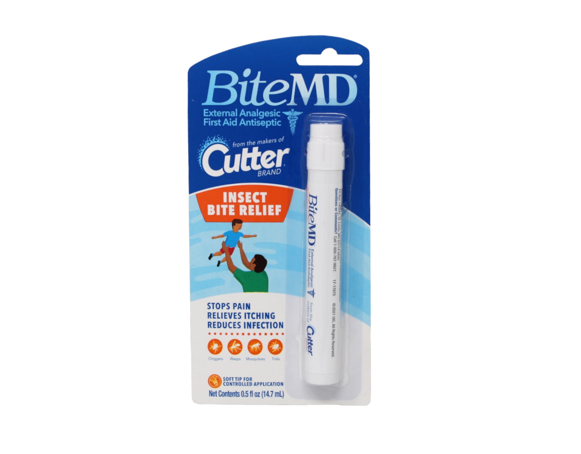 Cutter BiteMD Insect Bite Relief Stick, 0.5 OZ - Walmart Business Supplies