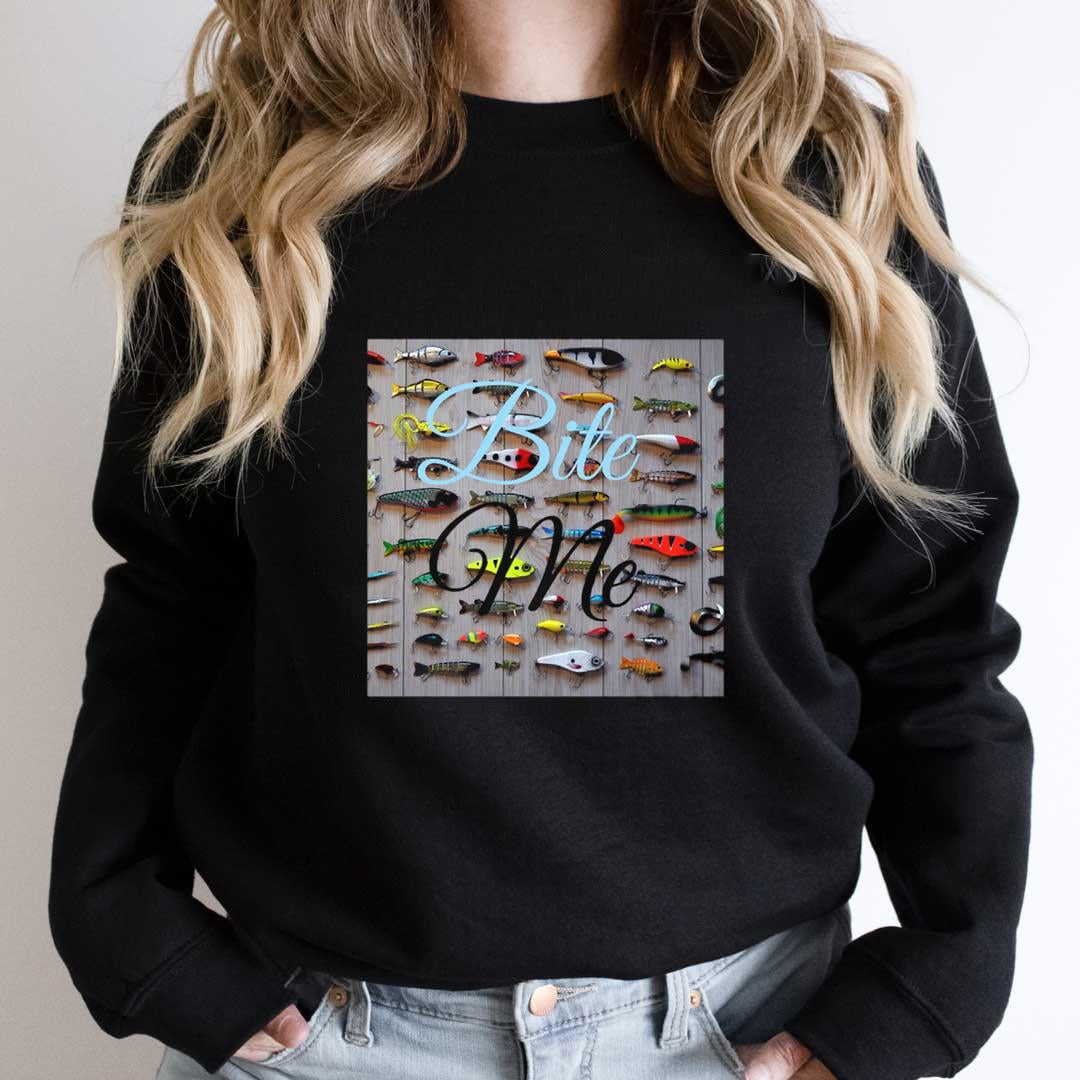Bite Me Funny Sarcastic Quote Graphic - Great Gift Idea SW14906 Unisex ...