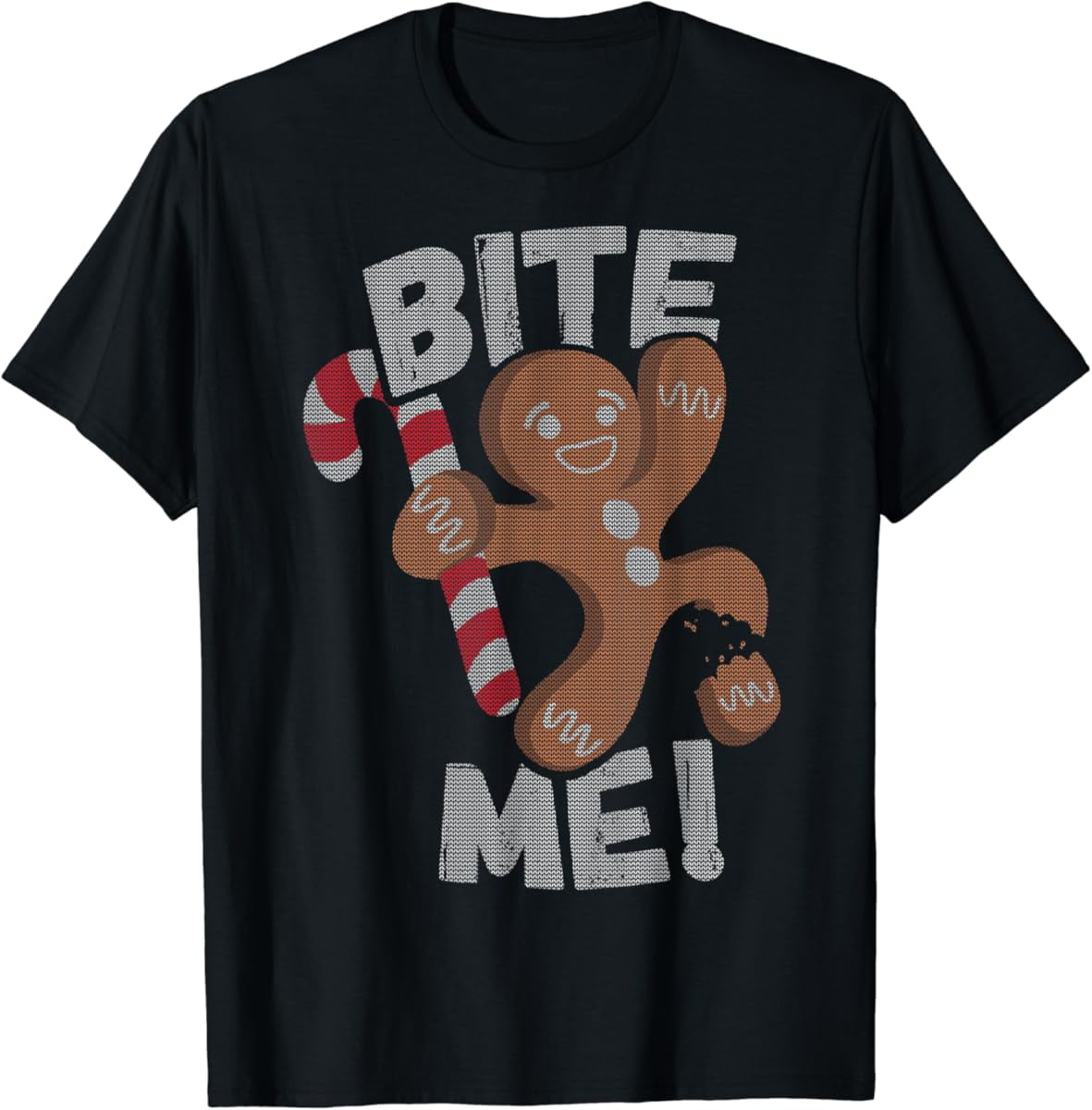 Bite Me Gingerbread Man Shirt T-Shirt - Walmart.com