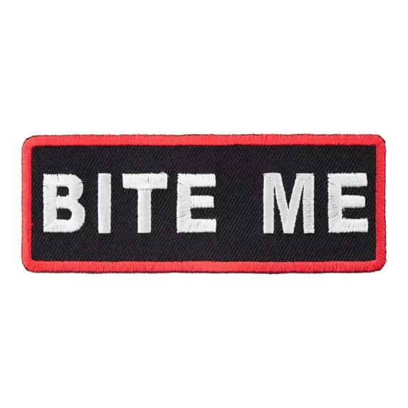 Bite Me Patch, Funny Sayings Patches - Walmart.com