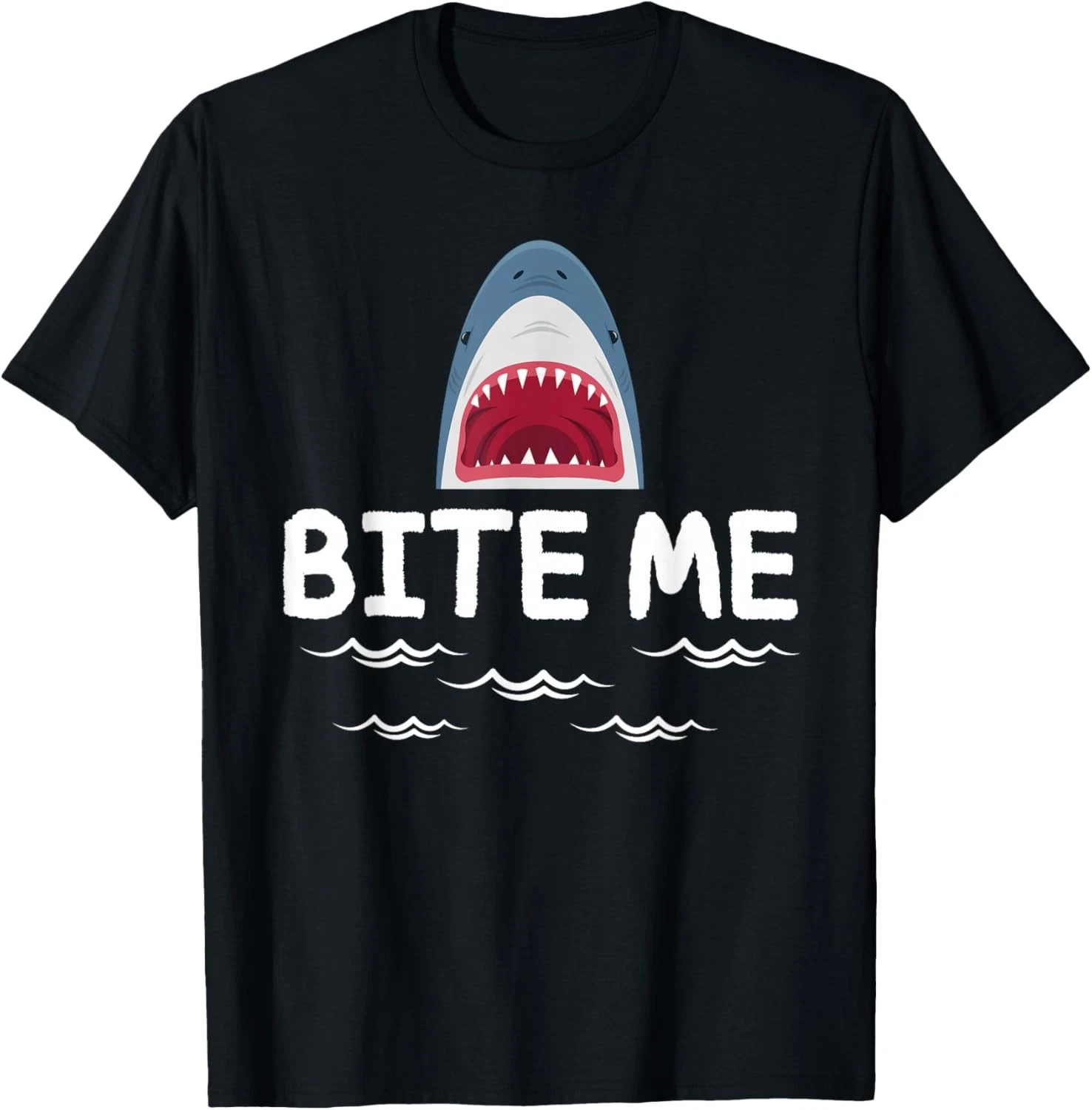 Bite Me Shark Lover Awareness Animal Ocean Summer Graphic Tee Unisex T ...