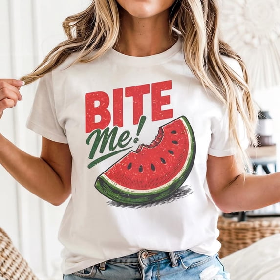 Bite Me Shirt, Sarcastic Retro Graphic Tee, Vintage Style Attitude ...