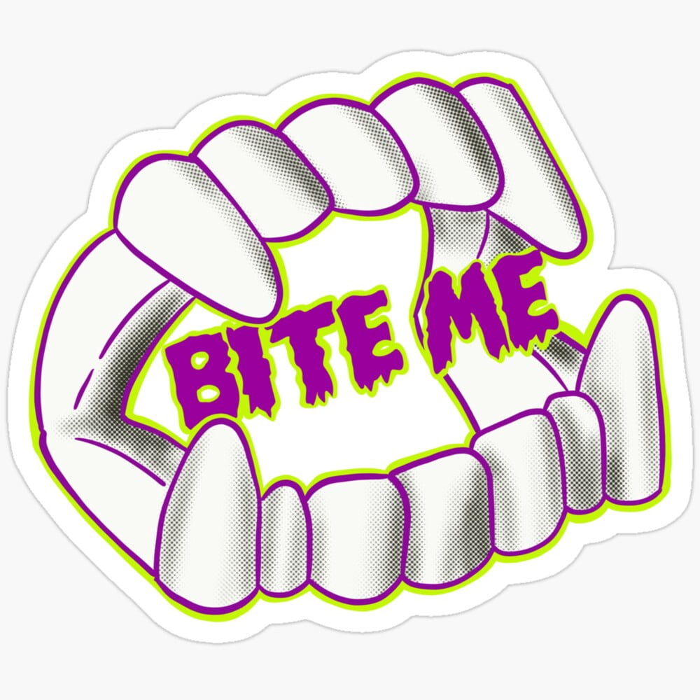 Bite Me Stickerphone Decal Water Bottle Stickers, Vinyl Stickers For ...