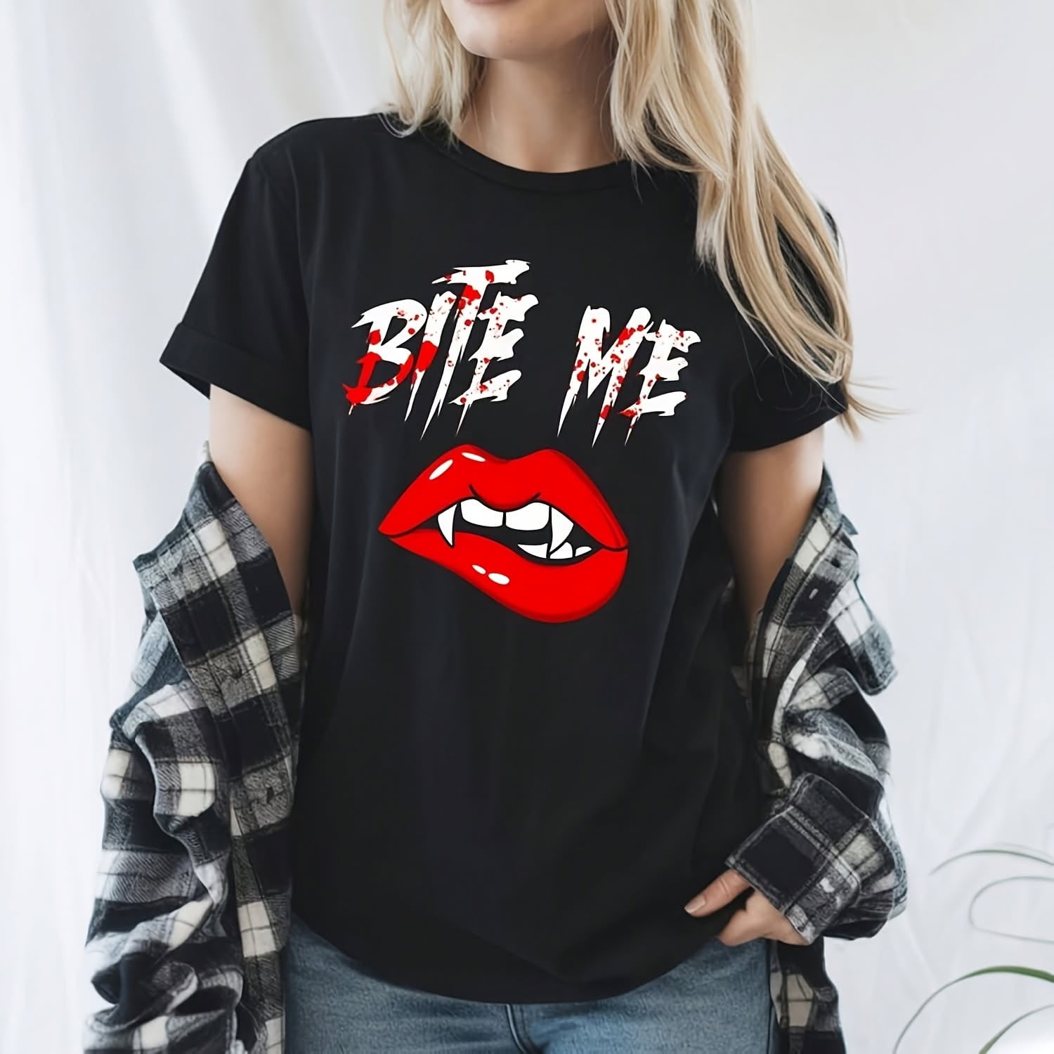 Bite Me Vampire S1Hirt, Gothic Horror Romance , Spooky B1OokiS1H S1Hirt ...