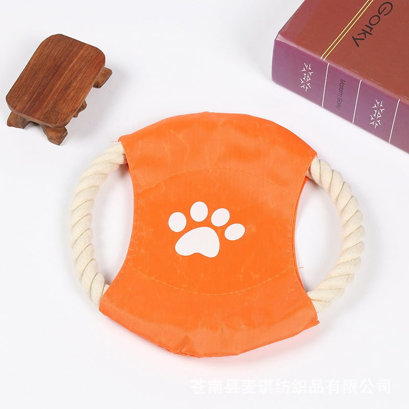 Bite-Resistant Cotton Rope Frisbee for Dogs | Interactive Outdoor ...