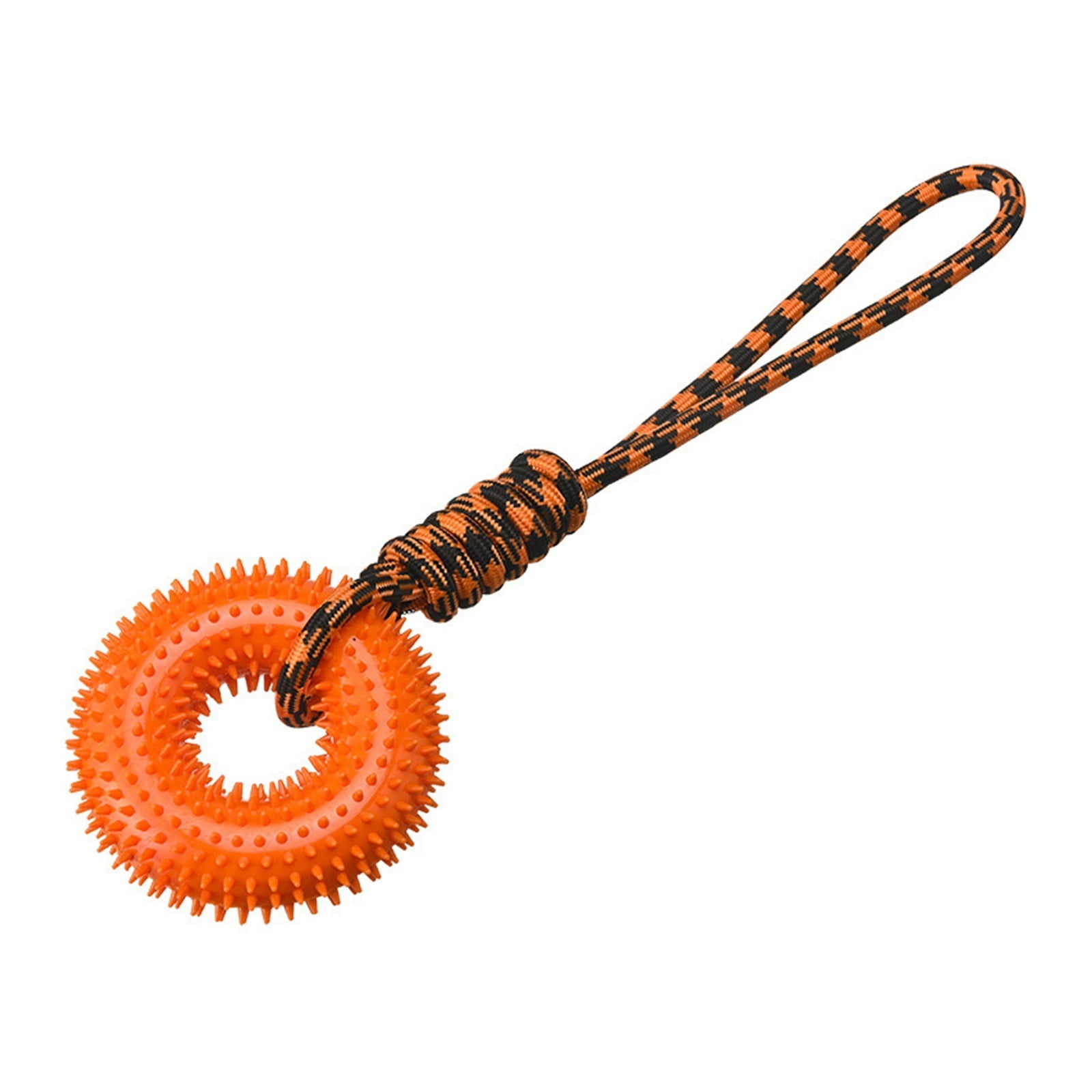 Bite-Resistant Sound-Making Spiked Ring TPR Dog Chewing Toy Large Dog ...