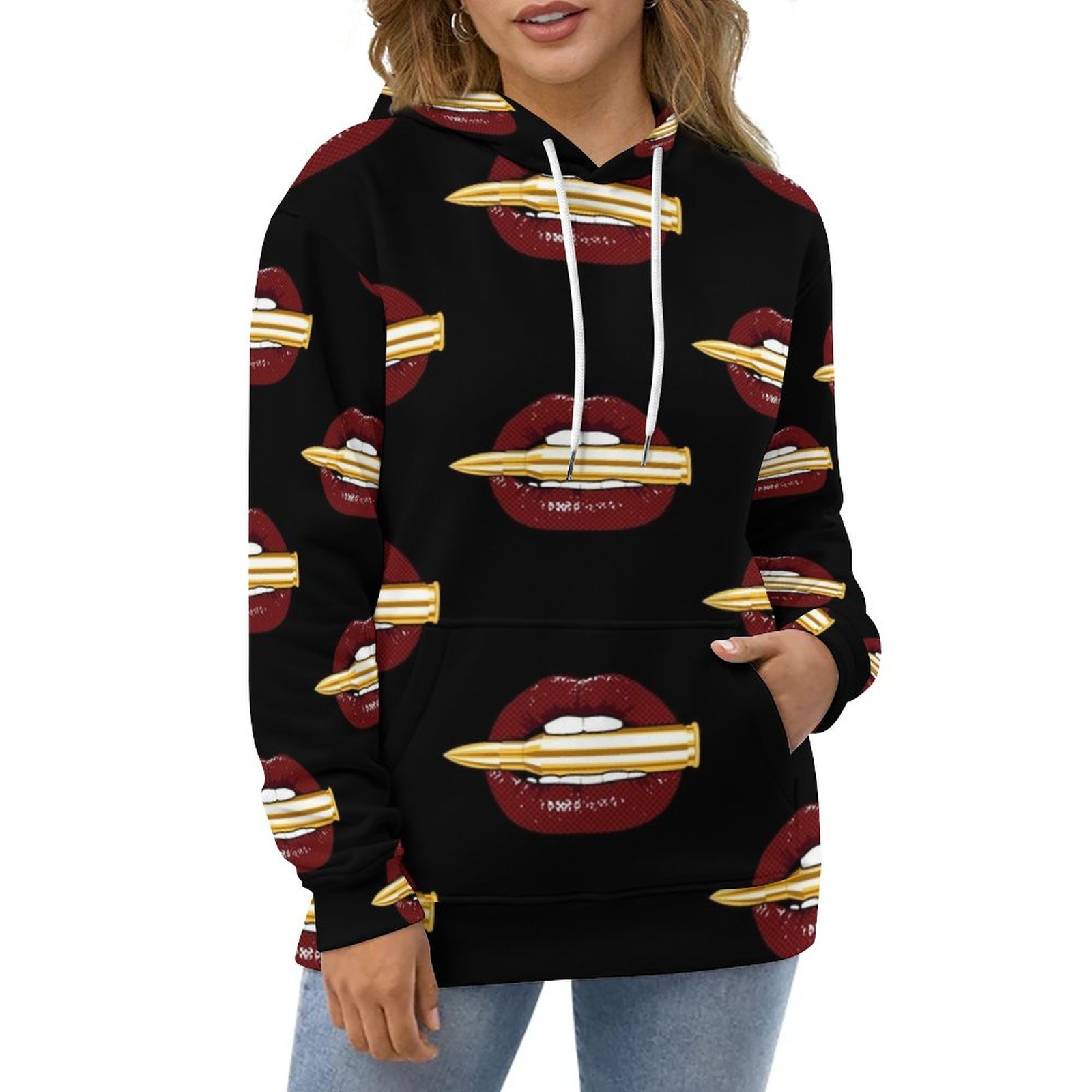 Bite The Bullet Pullovers Hoodies Long Sleeve Hoodie Sweatshirt Printed ...