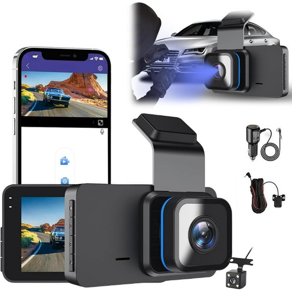 Wireless Dash Cams Front and Rear in Dash Cam Features - Walmart.com