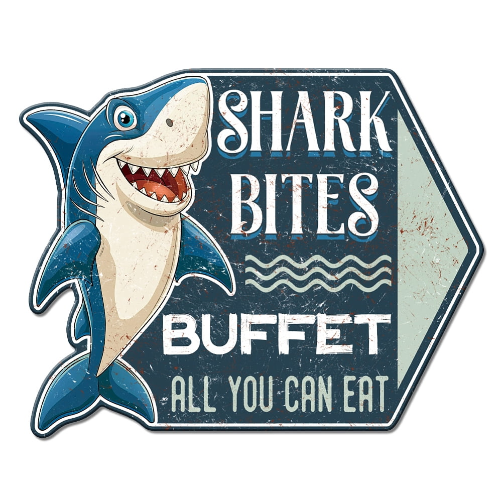 Bites Buffet All You Can Eat Vintage Metal Tin Sign Retro Plaque Poster ...