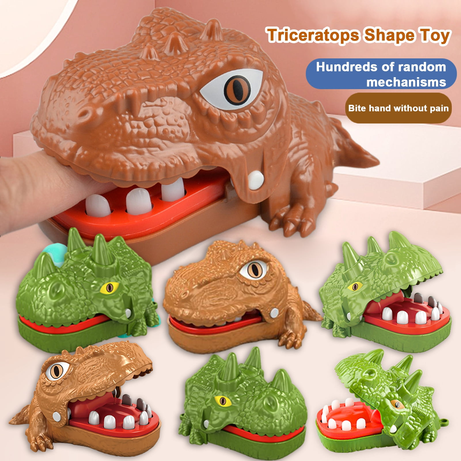 Biting Hand Toy Mini Dinosaur - Fun Portable Parent-child Interaction ...