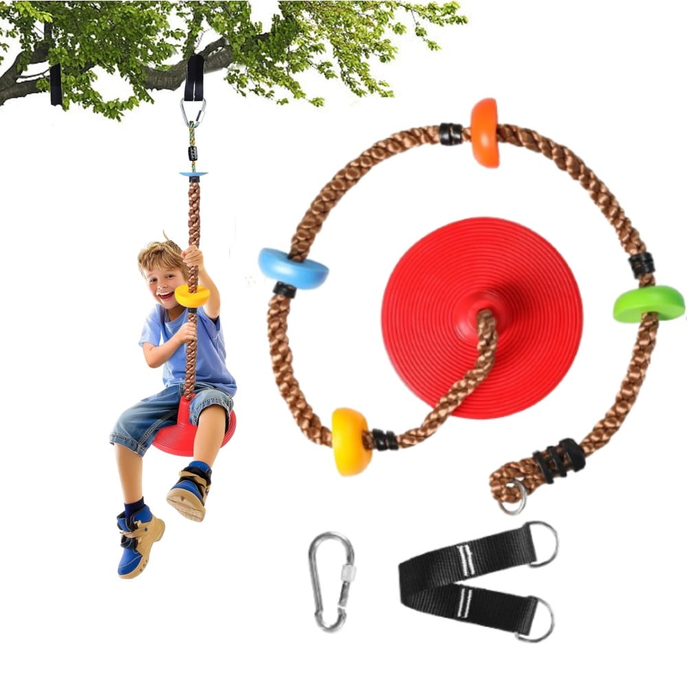Bitiwend Tree Swing for Kids, 3-in-1 Climbing Rope with Platforms and ...