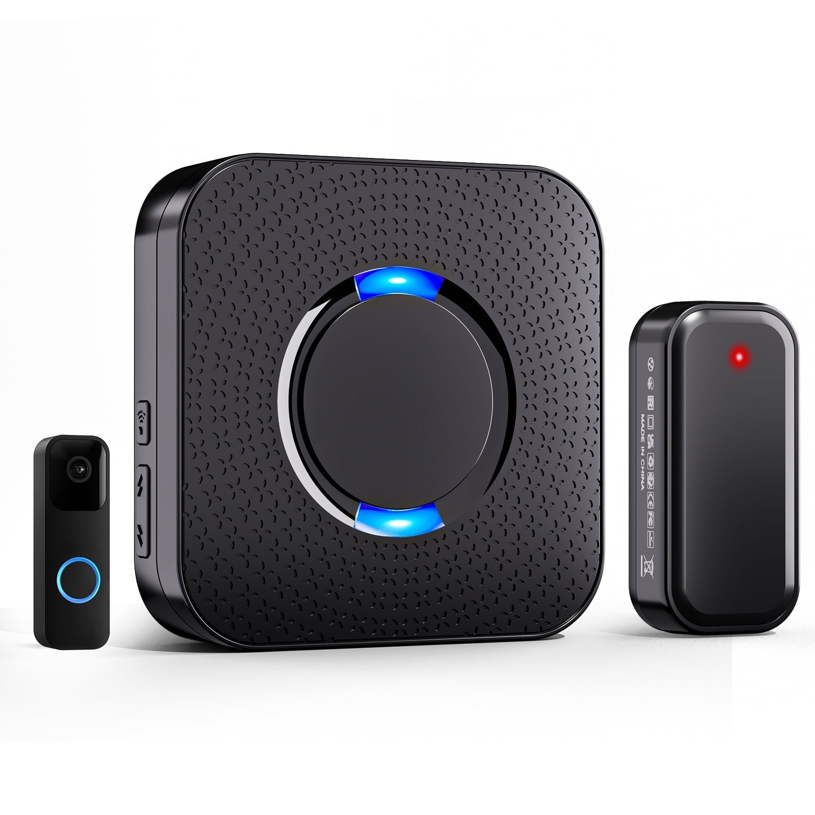 Bitiwend Wireless Door Chime Sensor Alarm, 1,000 ft Range, 58 Chimes, 5 ...