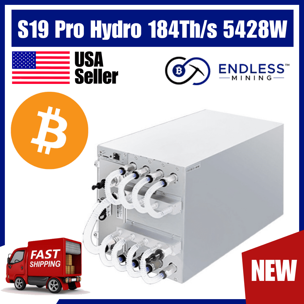 Bitmain Antminer S19 Pro Hydro Computer Parts, BTC BCH Miner, 184Th/s ...