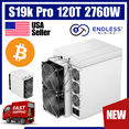 Bitmain Antminer S19k Pro 120T 2760W Bitcoin Miner BTC/BCH New ...