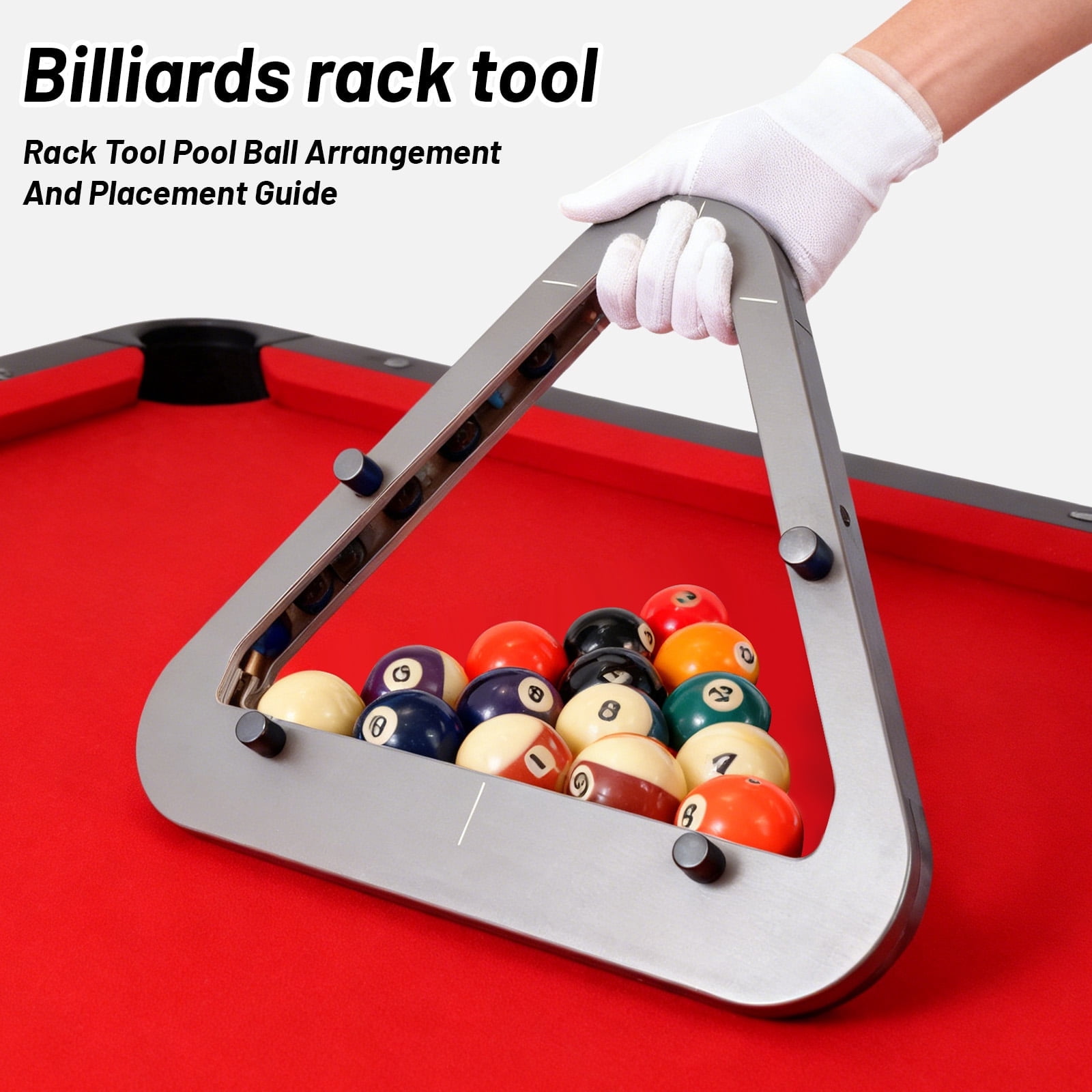 Bitman-Rack 8-Ball PRO Precision Billiard Rack - Heavy Duty Solid Wood ...