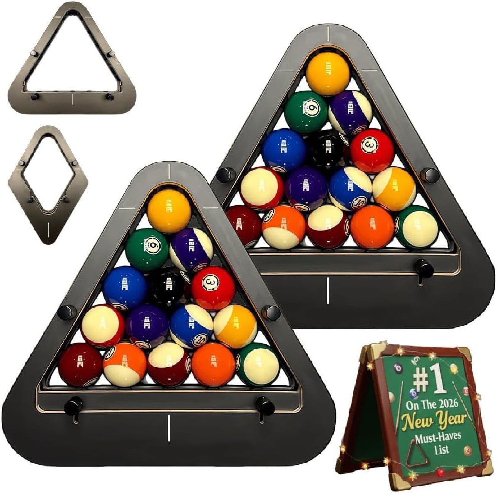 Bitman-Rack 8-Ball PRO Precision Billiard Rack - Machined Wood Pool ...