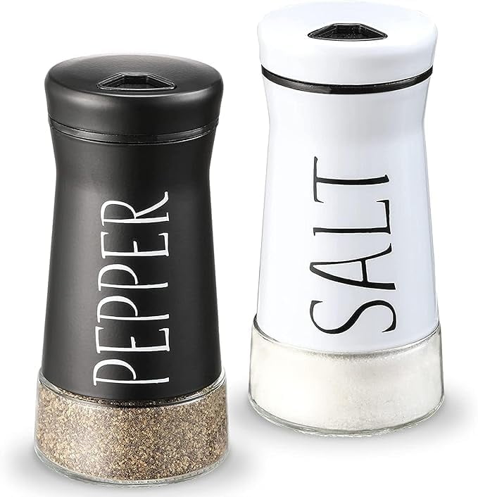 Bitnex Salt and Pepper Shakers Set Stainless Steel Salt and Pepper ...