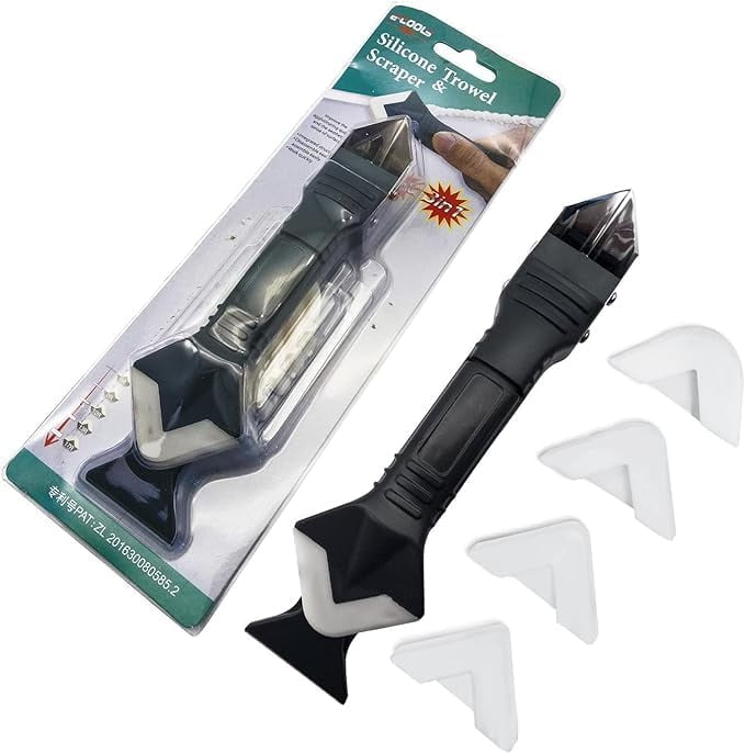 Bitrexup 5 in 1 Silicone Caulking Tool Kit Stainless Steel Scraper Tool ...