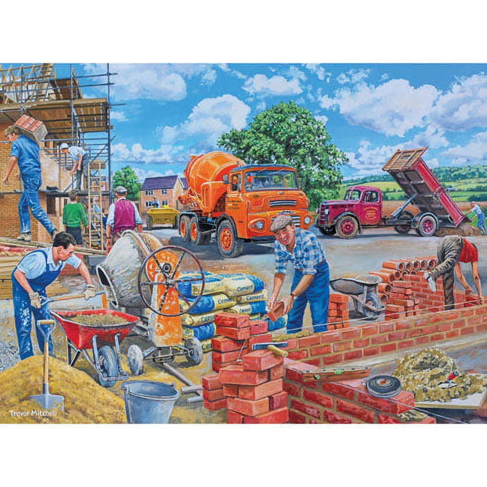 Bits And Pieces 300 Large Piece Puzzle - Builders at Work - Walmart.com