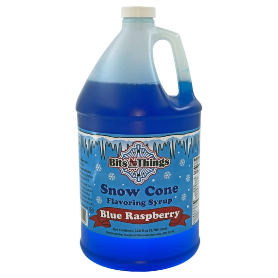 Bits N Things Blue Raspberry Snow Cone Syrup | Slushy & Granita ...