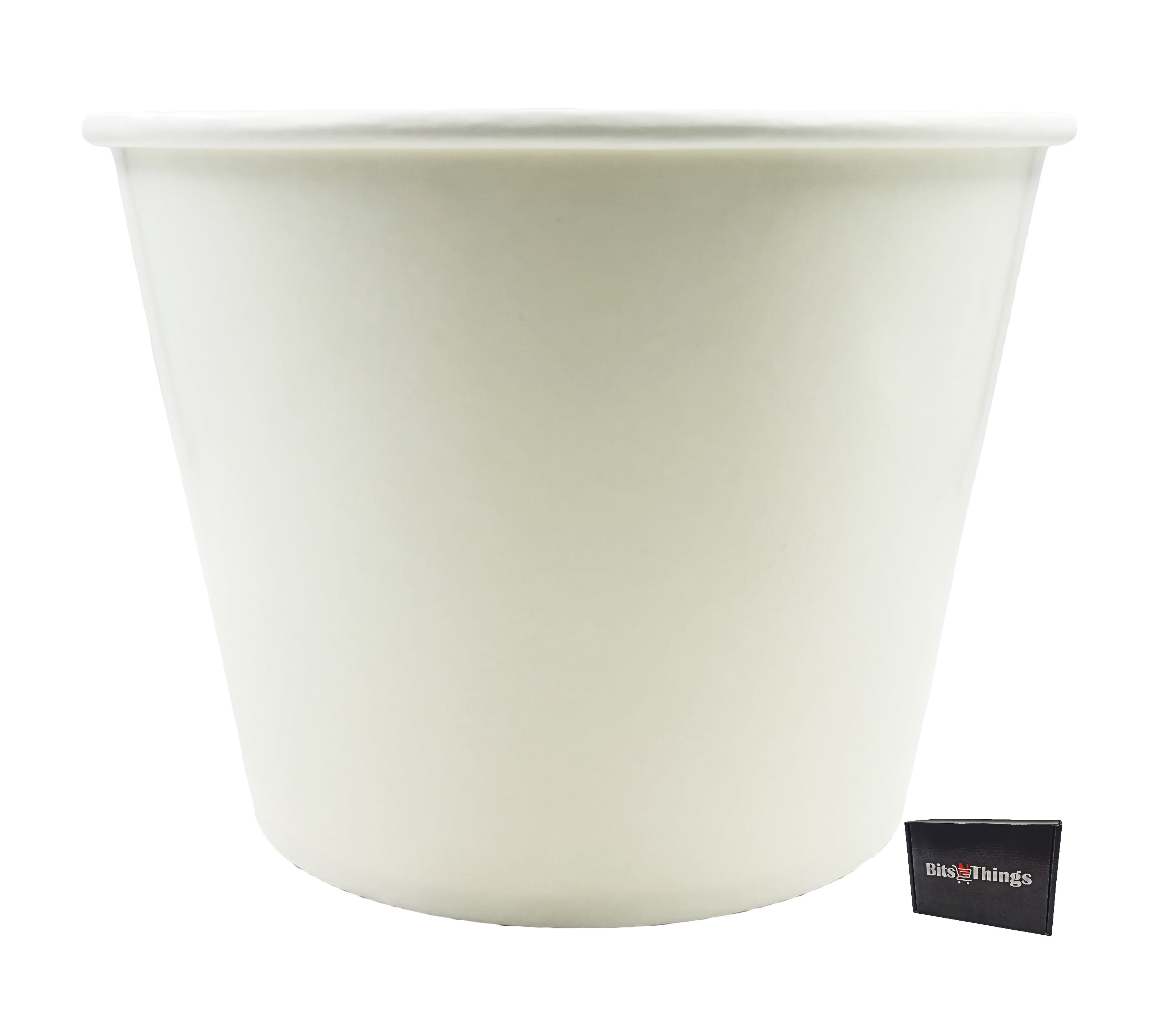 Bits N Things White Paper Ice Bucket | Disposable | 5 lb. Capacity | 20 ...