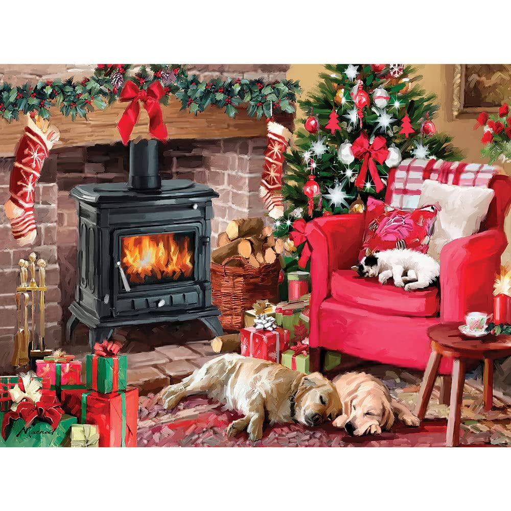 Bits and Pieces 300 Piece Jigsaw Puzzle Cozy Christmas Winter Holiday ...