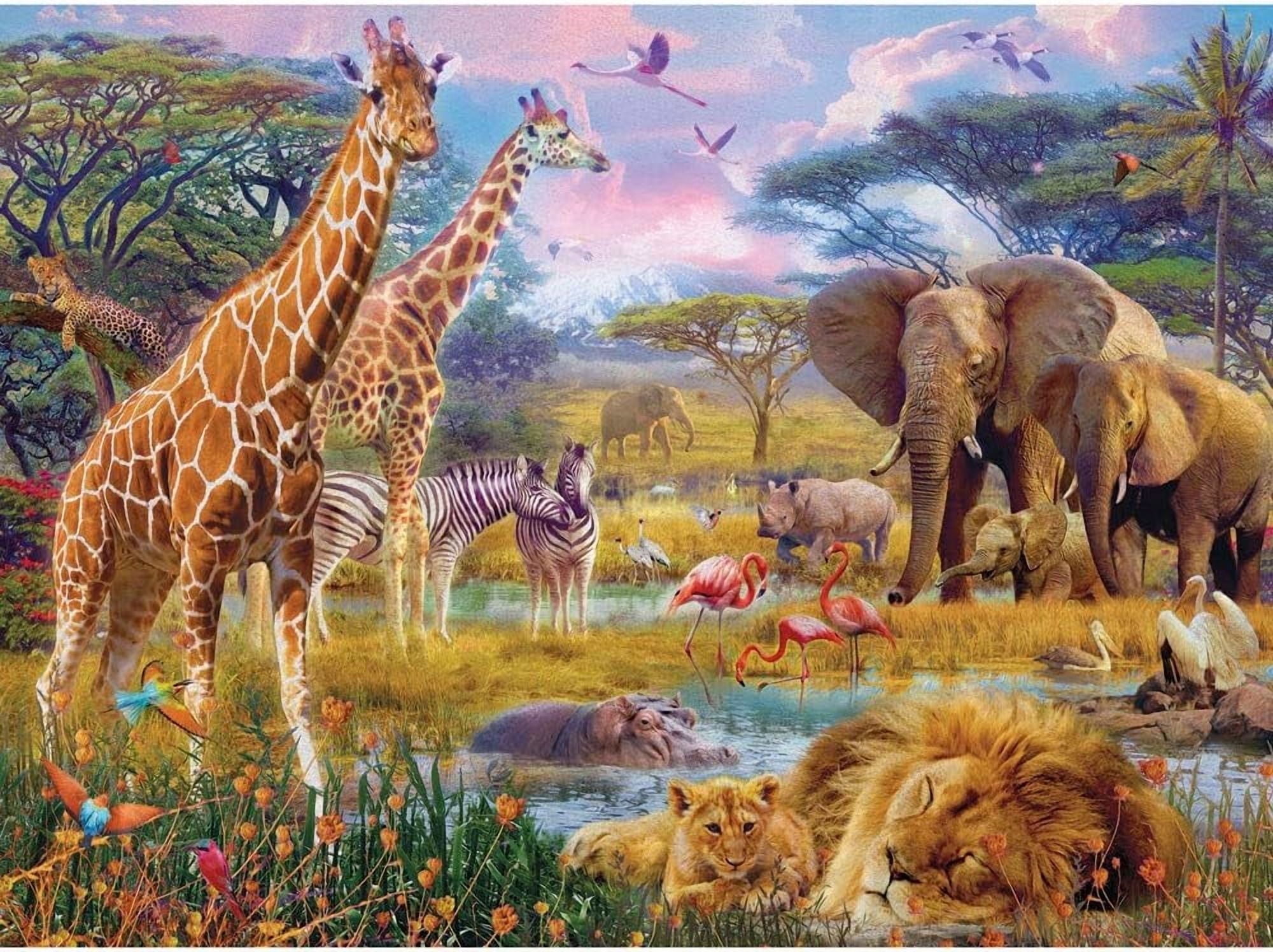 Bits & Pieces 500‑Pc Savannah Animals Puzzle by Jan Patrik, 18×24 in ...