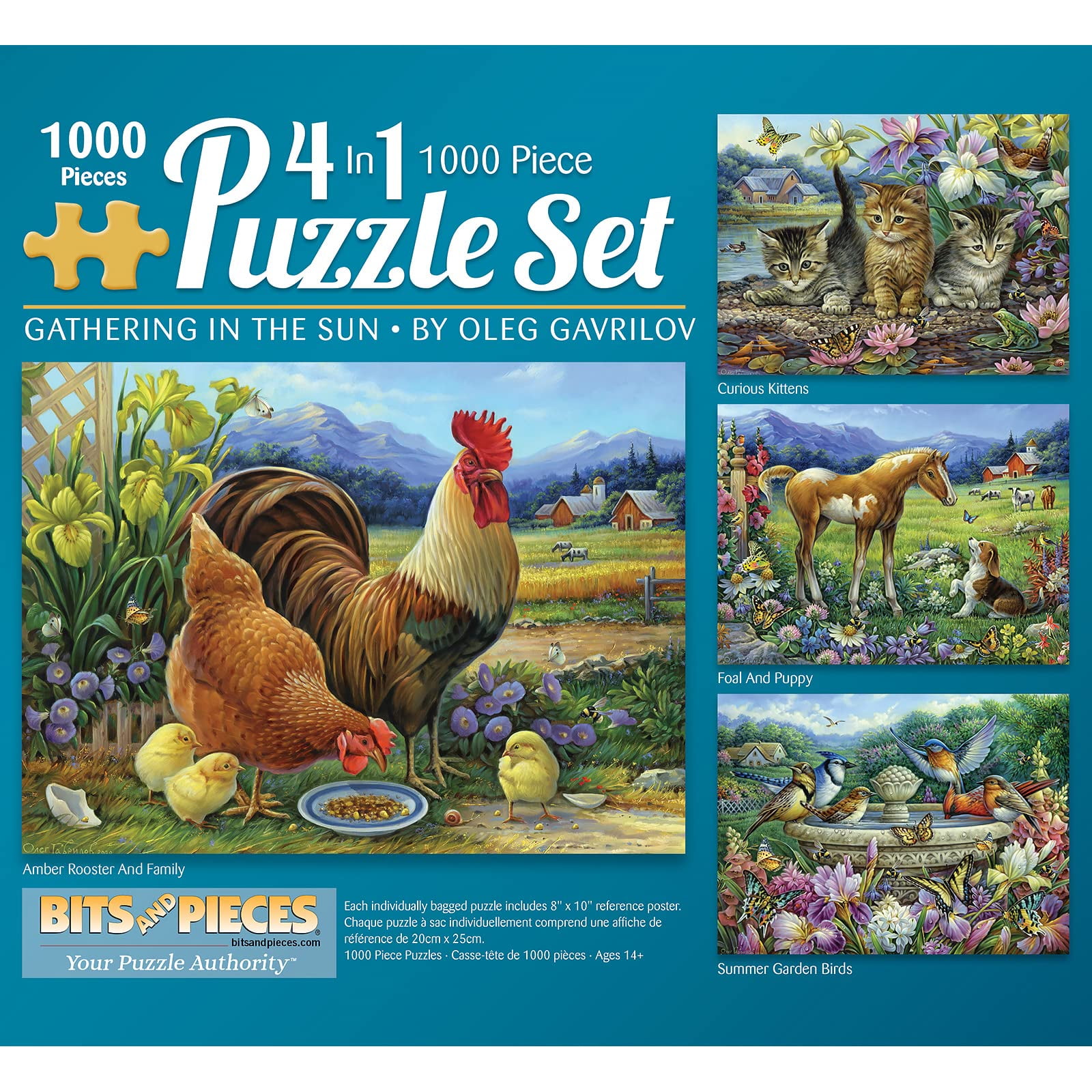 Bits and Pieces - Multipack of Four (4) 4-in-1 1000 Piece Jigsaw ...