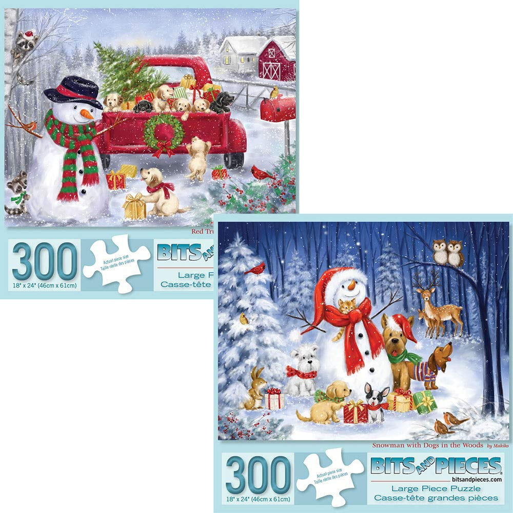 Bits and Pieces - Value Set of Two (2) 300 Piece Jigsaw Puzzles for ...