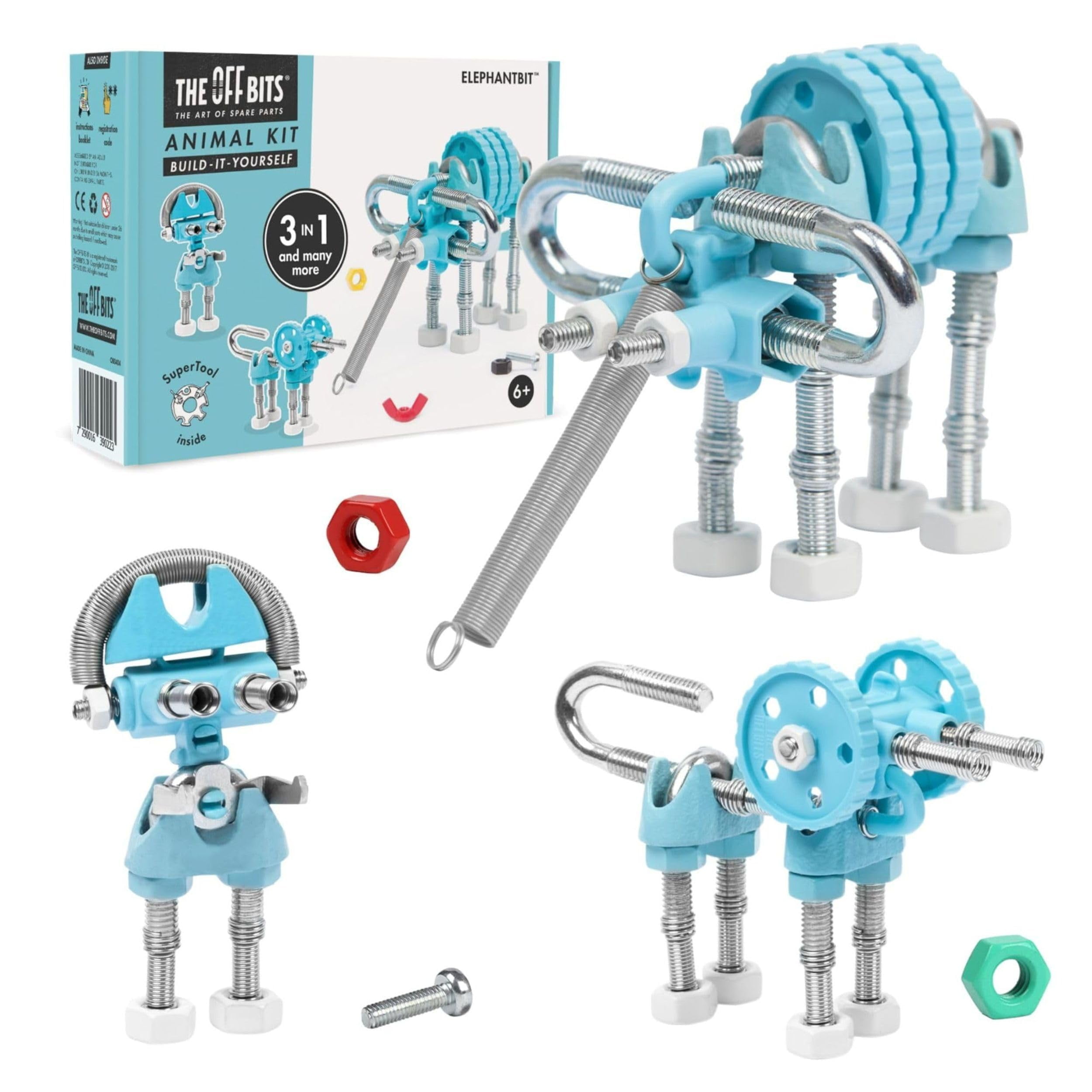 The Off Bits STEAM TSF6 Building Kit, Educational Build Own Elephant ...