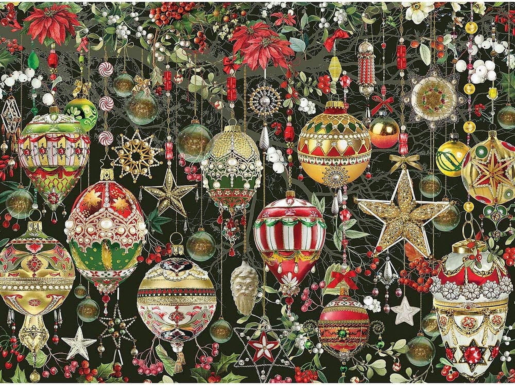 Bits and Pieces 1000 Piece Christmas Ornaments Jigsaw Puzzle by Artist ...
