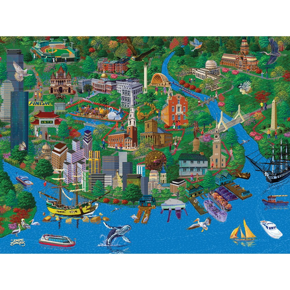 Bits and Pieces - 1000 Piece Jigsaw Puzzle for Adults - Boston City ...
