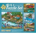 "Bits and Pieces - 4-In-1 River Escapades Nature Jigsaw Puzzles by Mary Thompson, 300 Pieces, 16 ...