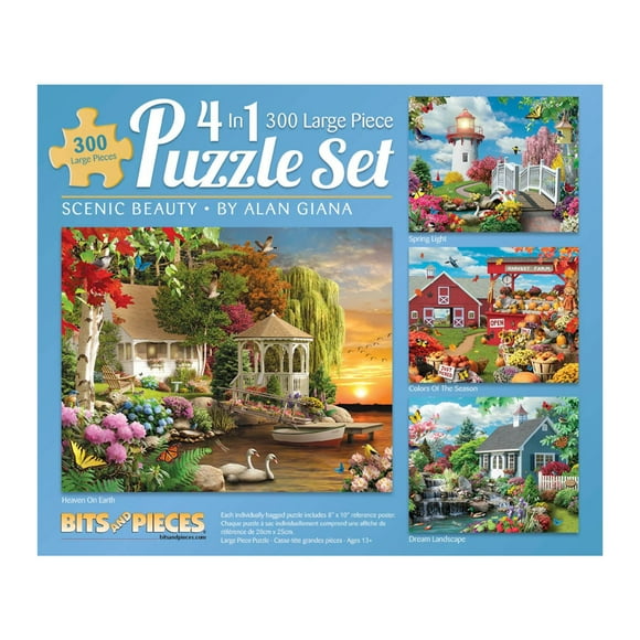 300 Large Piece Puzzles for Adults