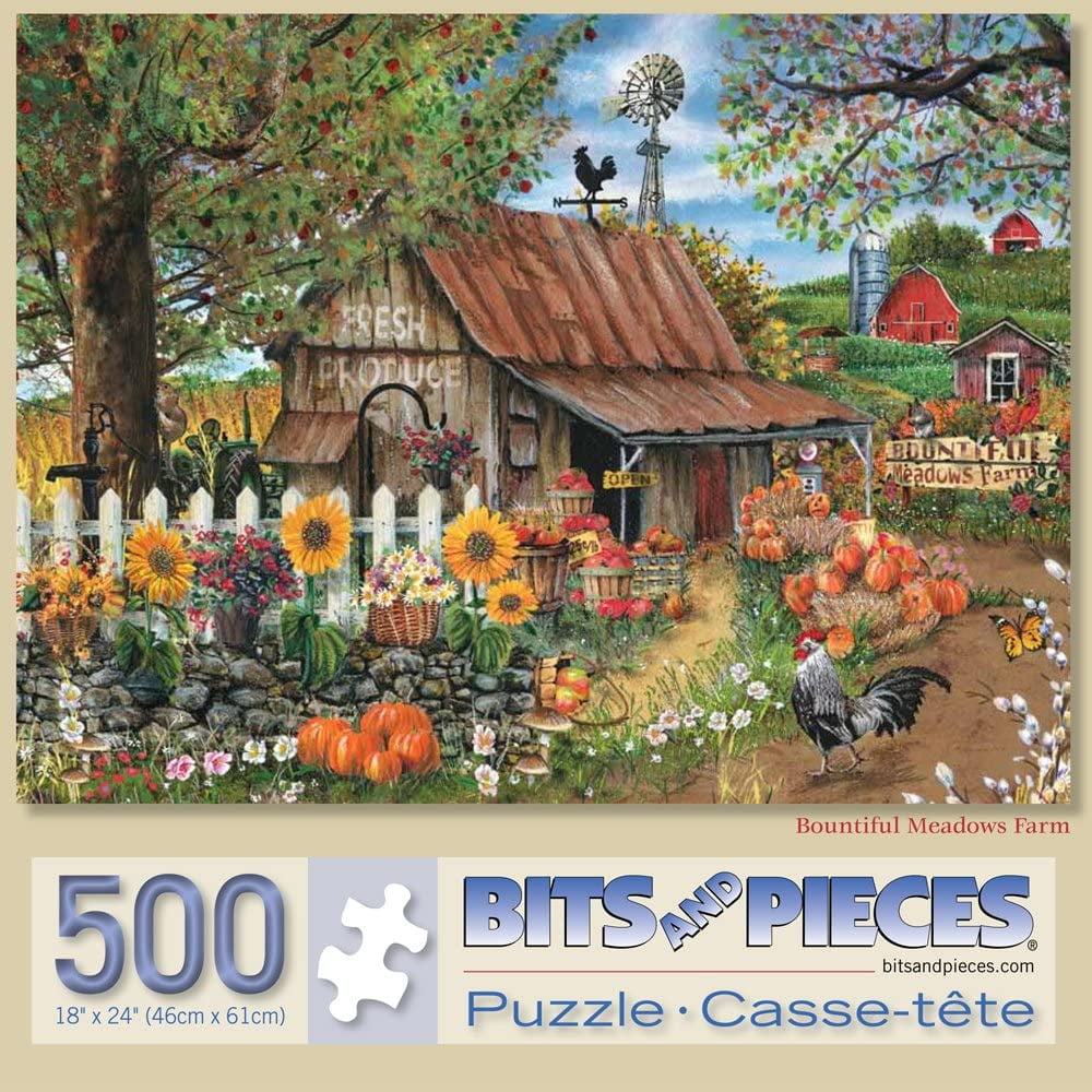 "Bits and Pieces 500 Piece Jigsaw Puzzle for Adults - 18"" x 24 ...