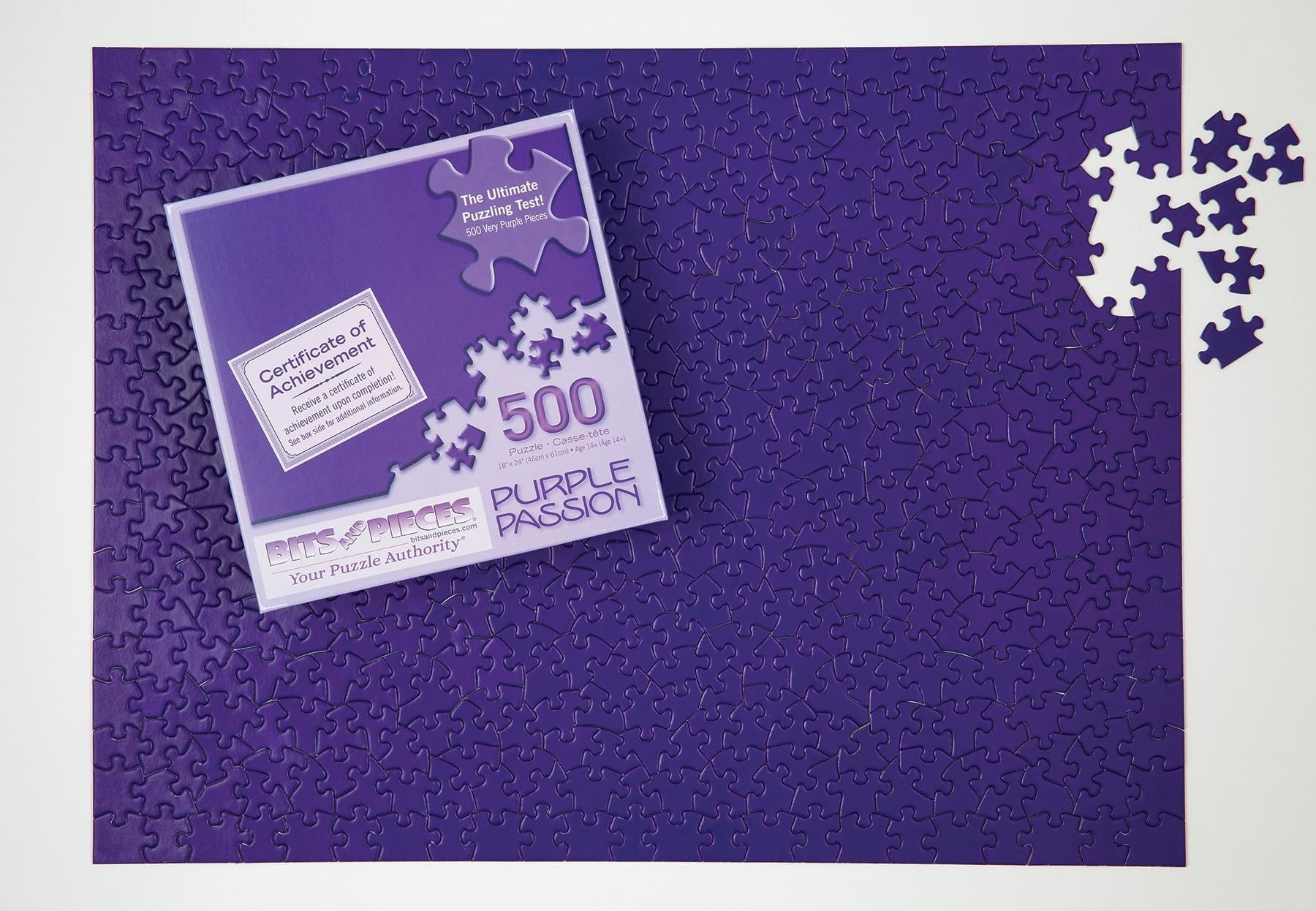 Bits and Pieces 500 Piece Jigsaw Puzzle Purple Passion Challenging ...
