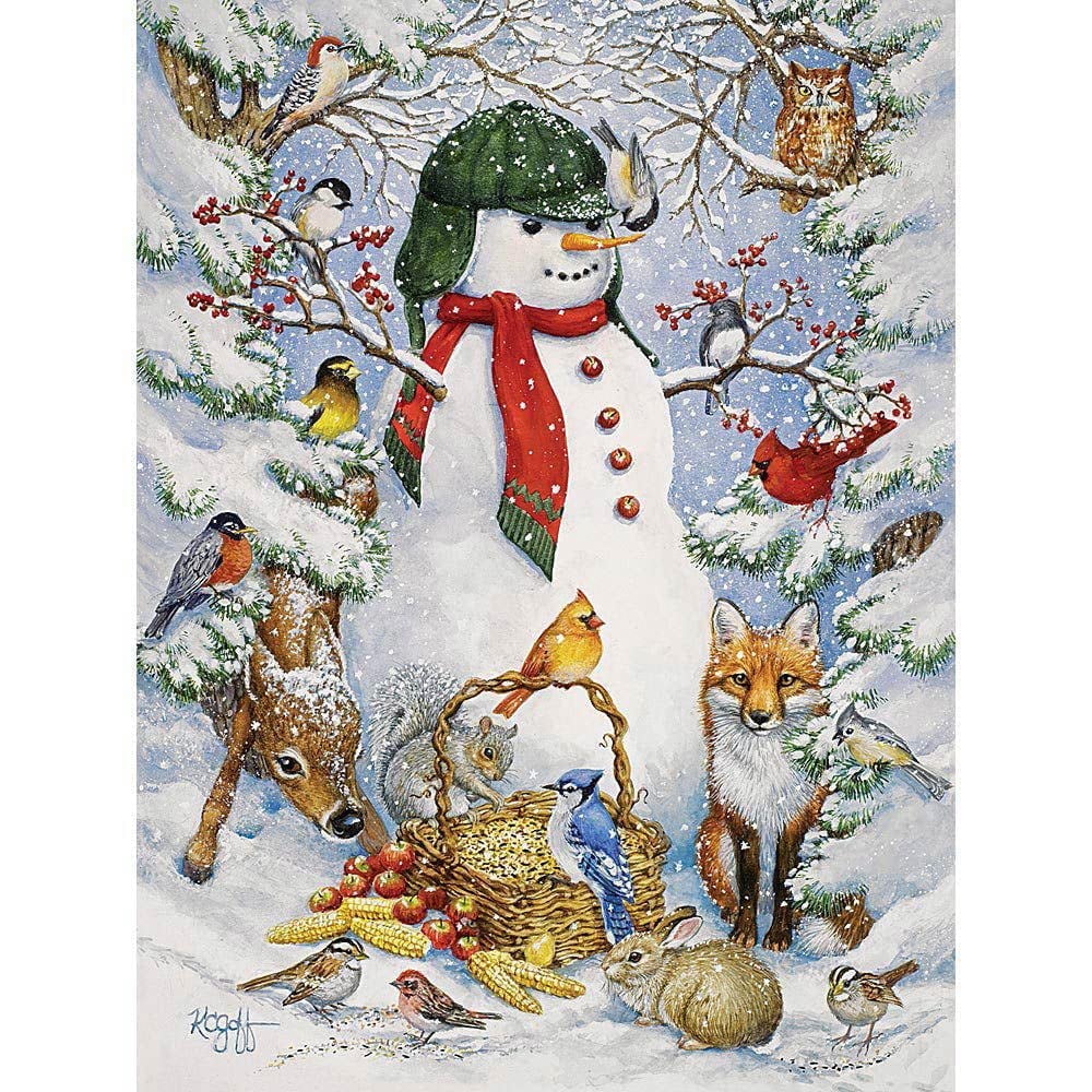 Bits and Pieces 500 Piece Jigsaw Puzzle for Adults “Woodland Snowman ...