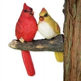 Bits & Pieces - Small Cardinal Pair Figurines - Lawn Ornament Tree Huggers - Outdoor D√©cor ...